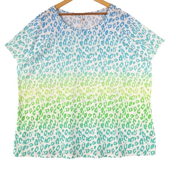 Belle by Kim Gravel | Tops | Belle Kim Gravel Top Womens 3x Animal ...